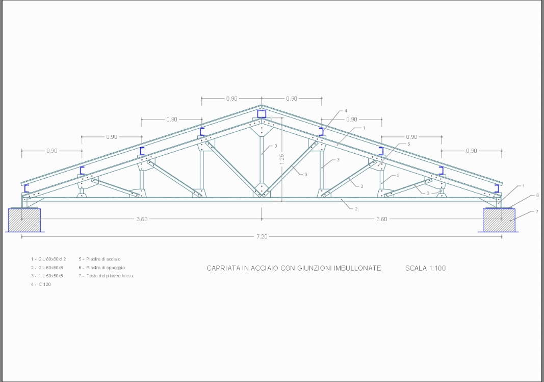 Détails charpente en acier. dans AutoCAD | CAD (52.53 KB) | Bibliocad