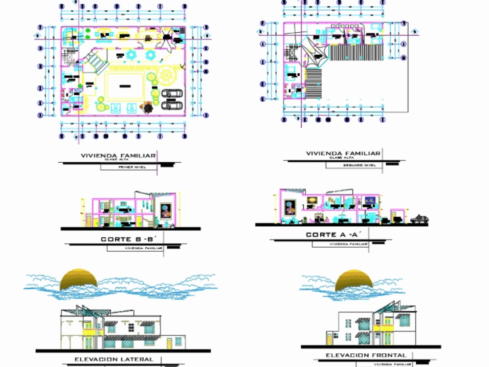 Maison En Bord De Mer Dans Autocad Téléchargement Cad Gratuit 1029