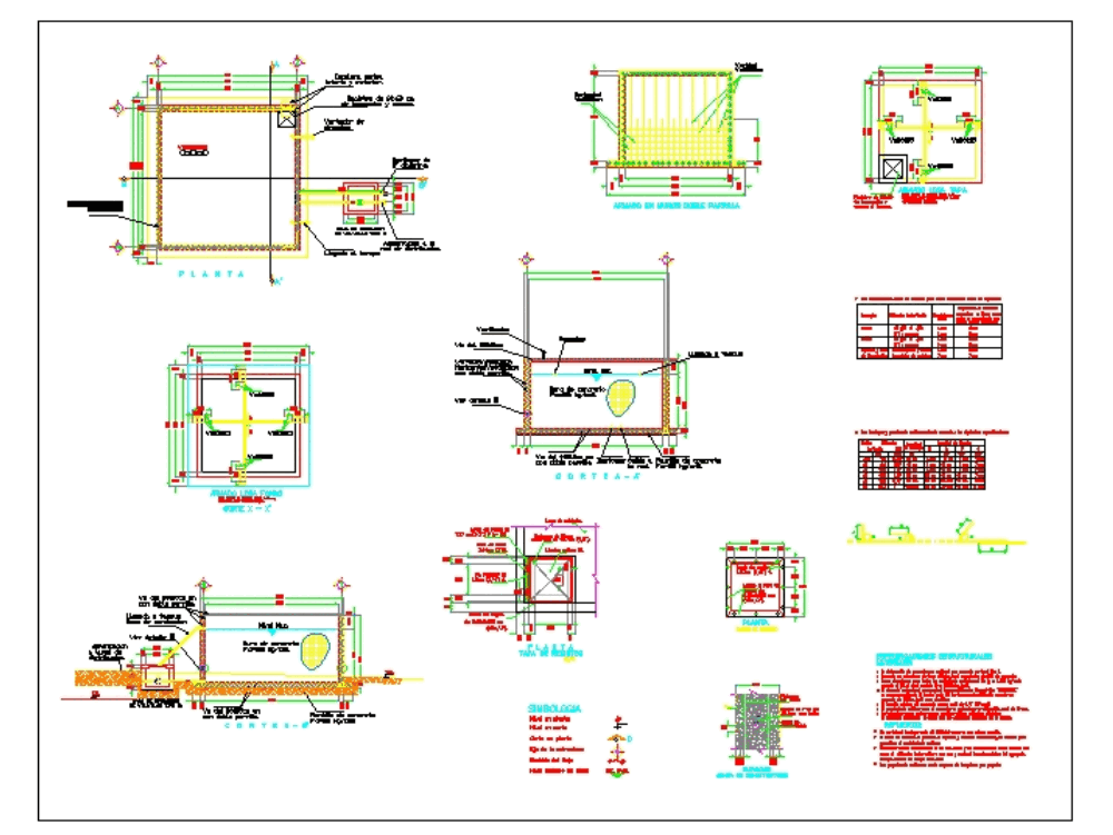 Tanque 50 m3 en AutoCAD | Descargar CAD gratis (1.41 MB) | Bibliocad