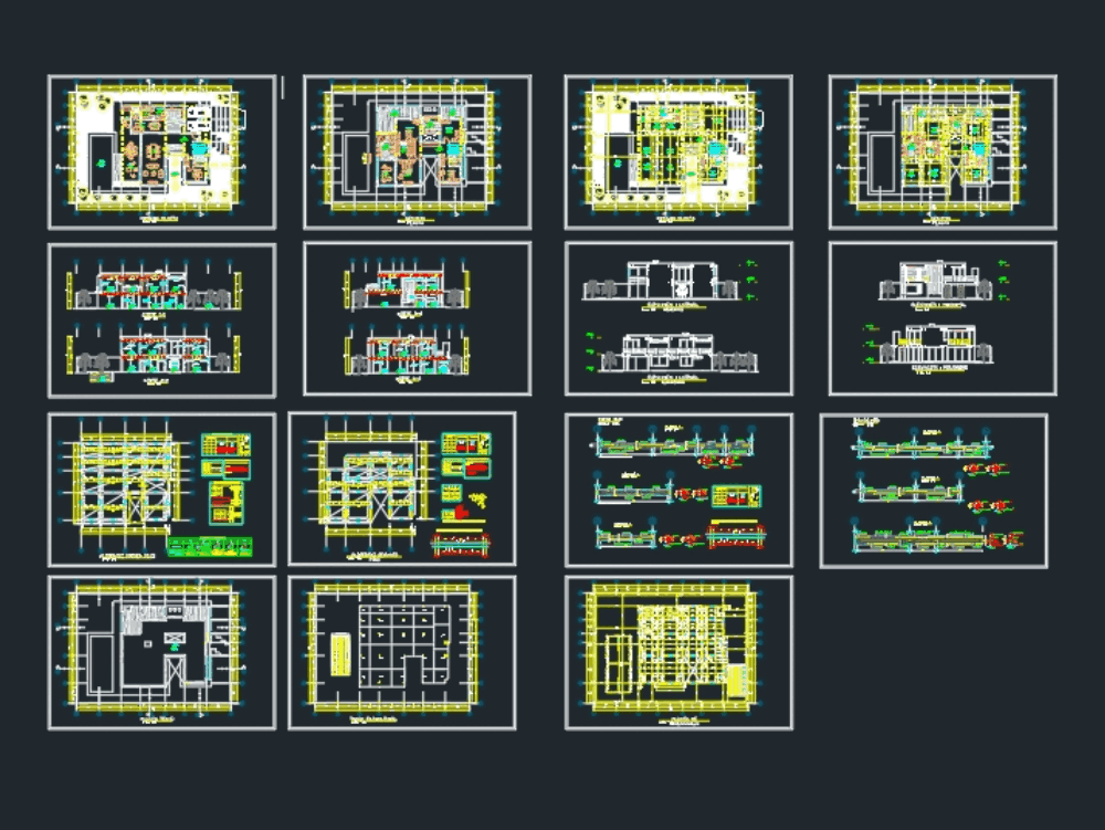 House 2 levels in AutoCAD | Download CAD free (1.38 MB) | Bibliocad