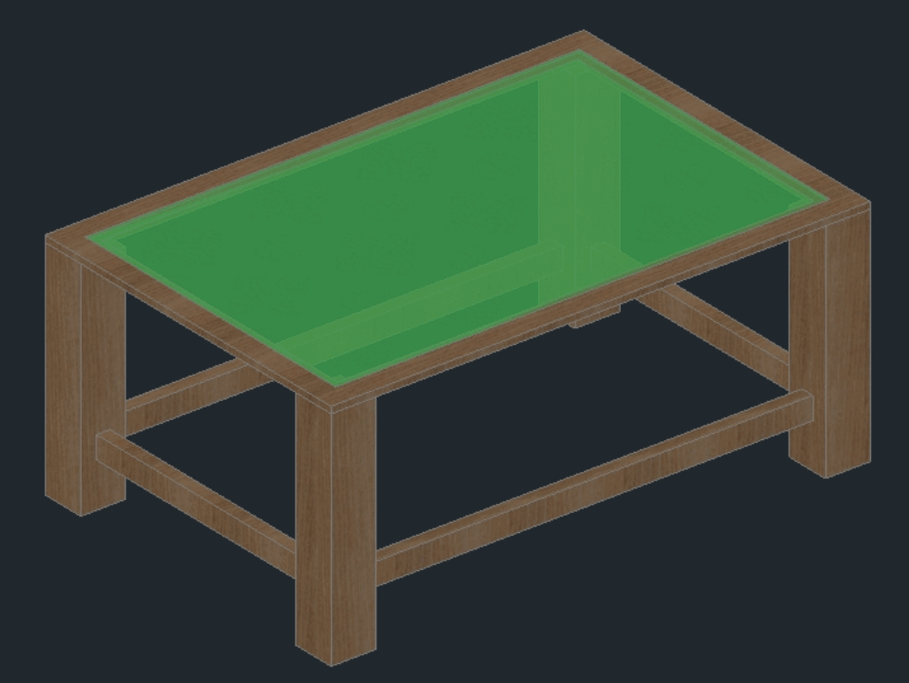 3d table in AutoCAD | Download CAD free (322.72 KB) | Bibliocad