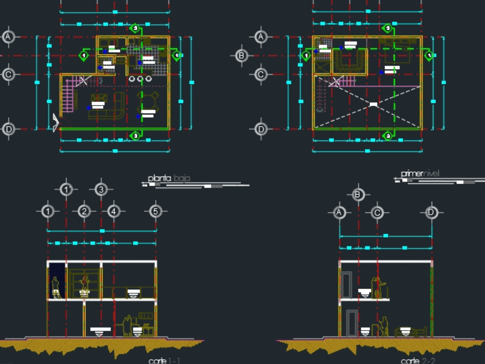 Loft en AutoCAD | Descargar CAD gratis (172.01 KB) | Bibliocad