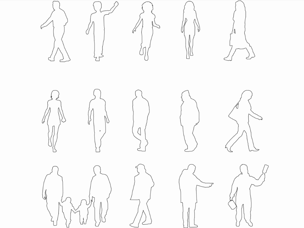 Figure Blocks In AutoCAD Download CAD Free 75 24 KB Bibliocad