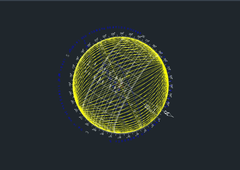 Grafica solar pachuca - mexico en AutoCAD | CAD (100.68 KB) | Bibliocad