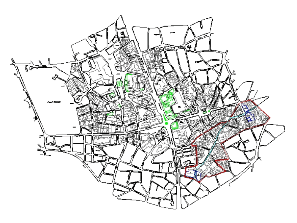 Bucharest civic center plan en AutoCAD | CAD (1.51 MB) | Bibliocad
