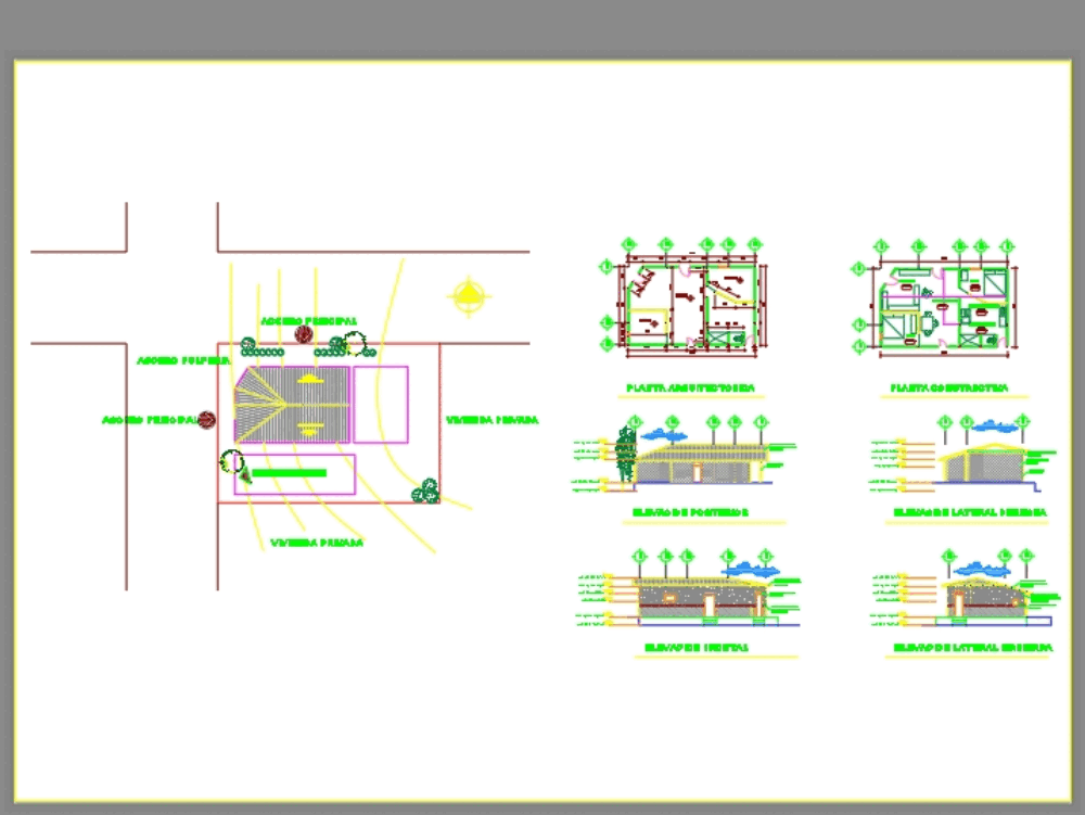 Lieu d'habitation dans AutoCAD | Téléchargement CAD gratuit (474.37 KB) | Bibliocad