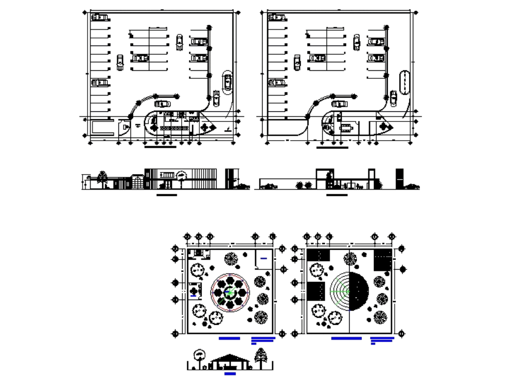 Central de taxis en AutoCAD | Descargar CAD gratis (1.58 MB) | Bibliocad