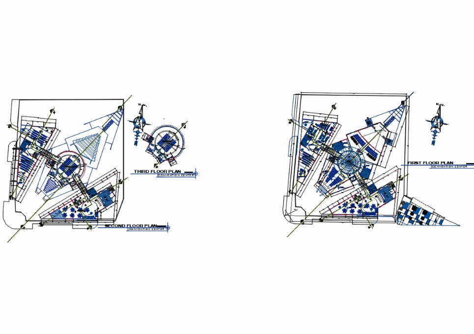 Convention center in AutoCAD | CAD download (26.47 MB) | Bibliocad