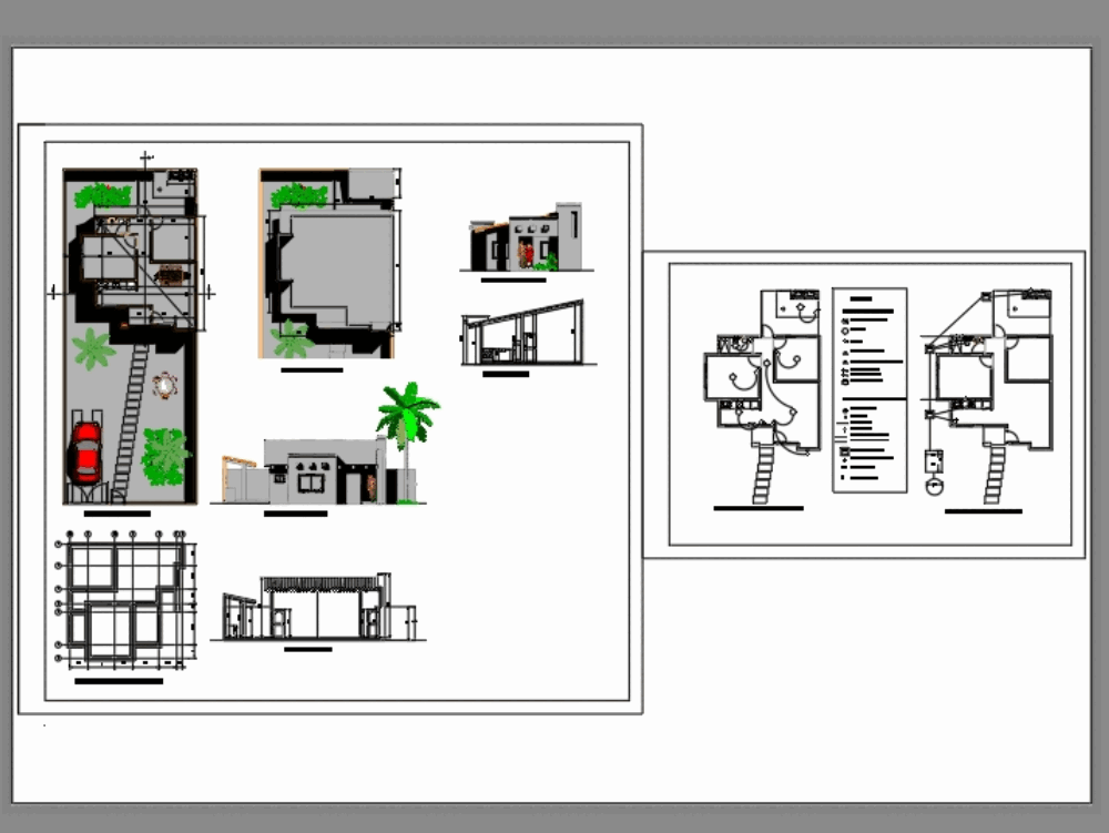 Maison unifamiliale dans AutoCAD | Téléchargement CAD (2.02 MB) | Bibliocad