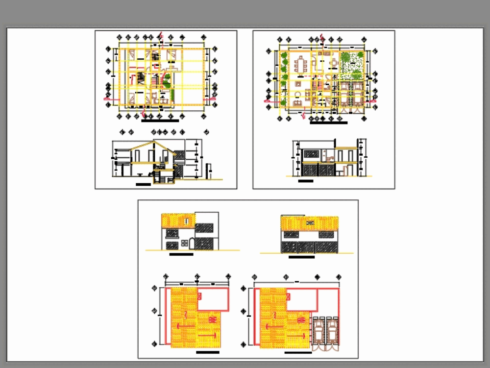 Maison unifamiliale dans AutoCAD | Téléchargement CAD (1.14 MB) | Bibliocad