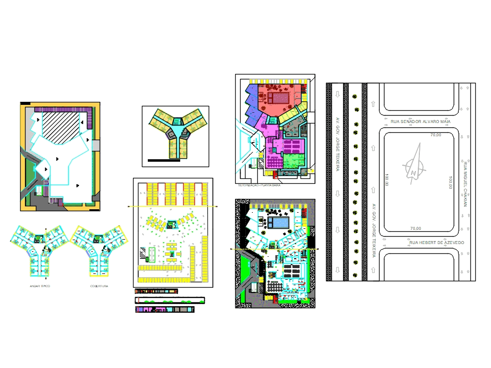 Hotel en AutoCAD | Descargar CAD (4.08 MB) | Bibliocad