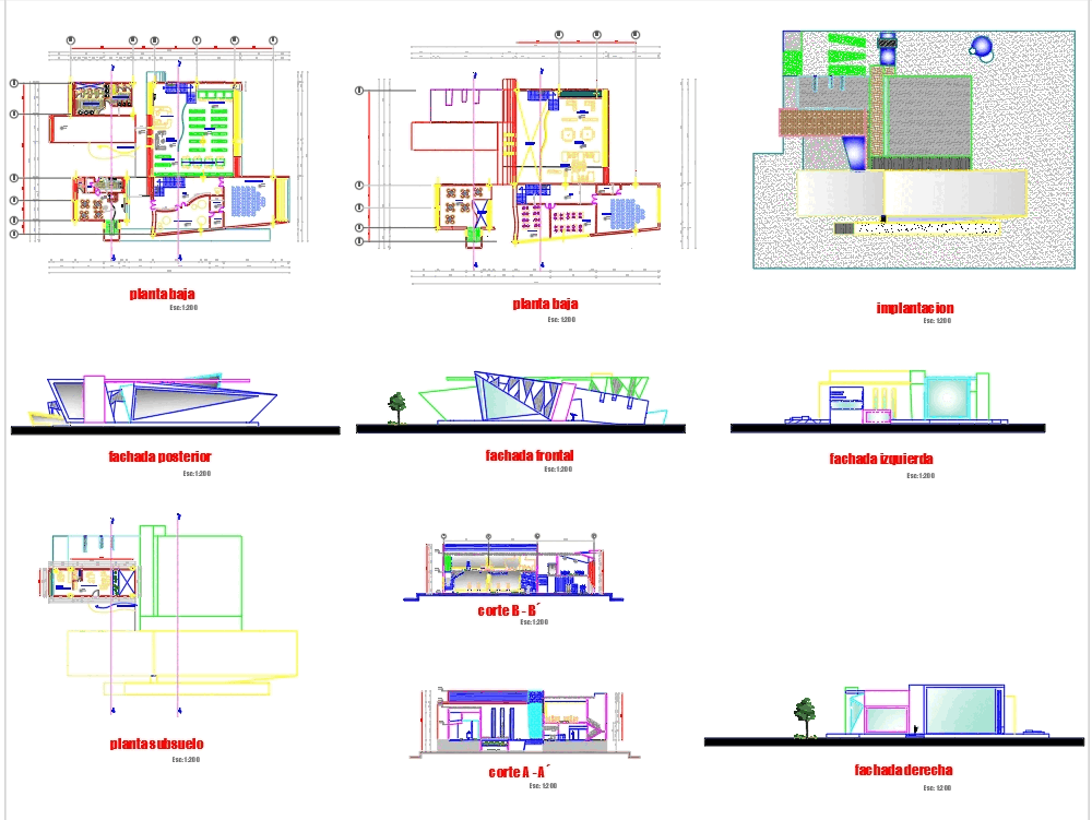 Library in AutoCAD | Download CAD free (6.26 MB) | Bibliocad