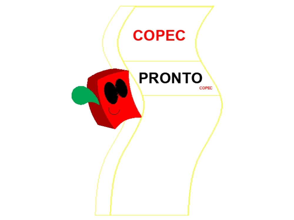Totem copec en AutoCAD | Descargar CAD gratis (29.44 KB) | Bibliocad