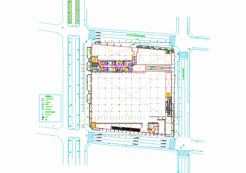 Mall in AutoCAD | CAD download (3.94 MB) | Bibliocad