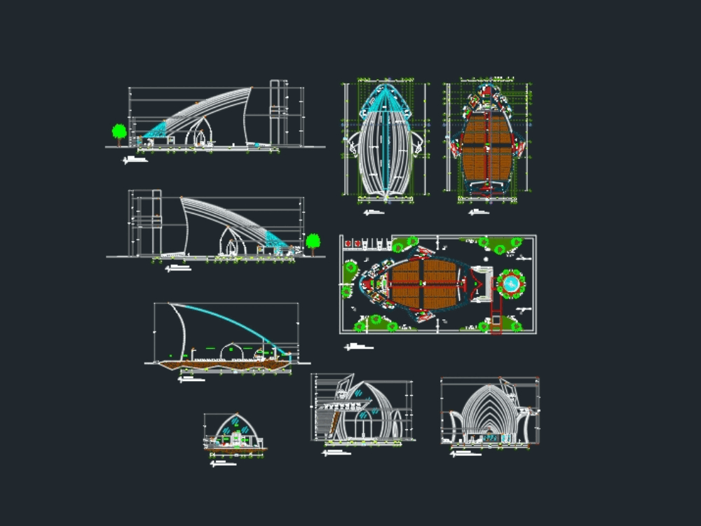 Catholic temple in AutoCAD | CAD download (1.39 MB) | Bibliocad