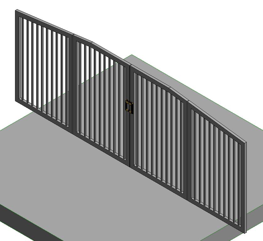 Gate 4 Sheets In RFA CAD Download 1 36 MB Bibliocad