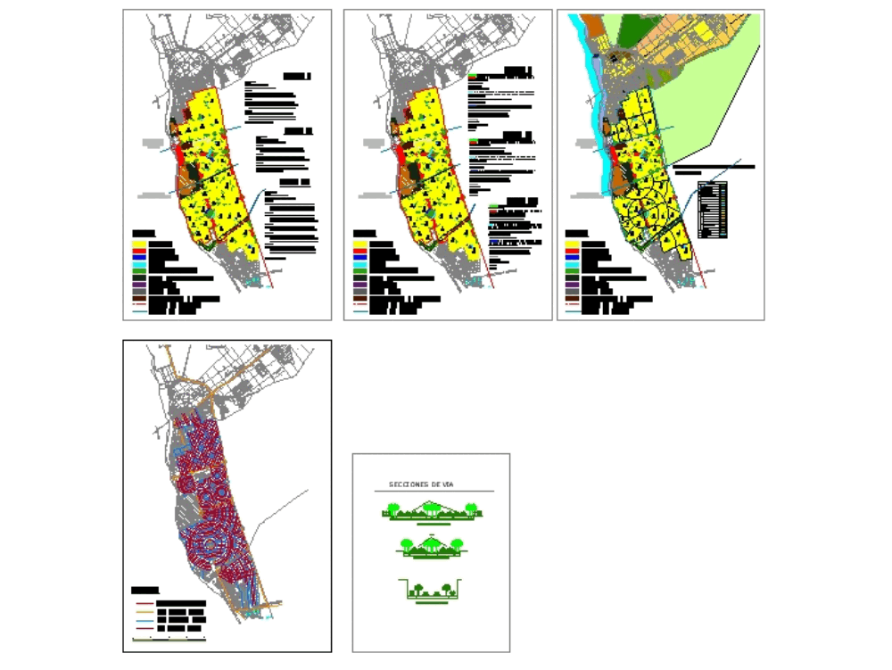 Plan vial en AutoCAD | Descargar CAD (1.12 MB) | Bibliocad