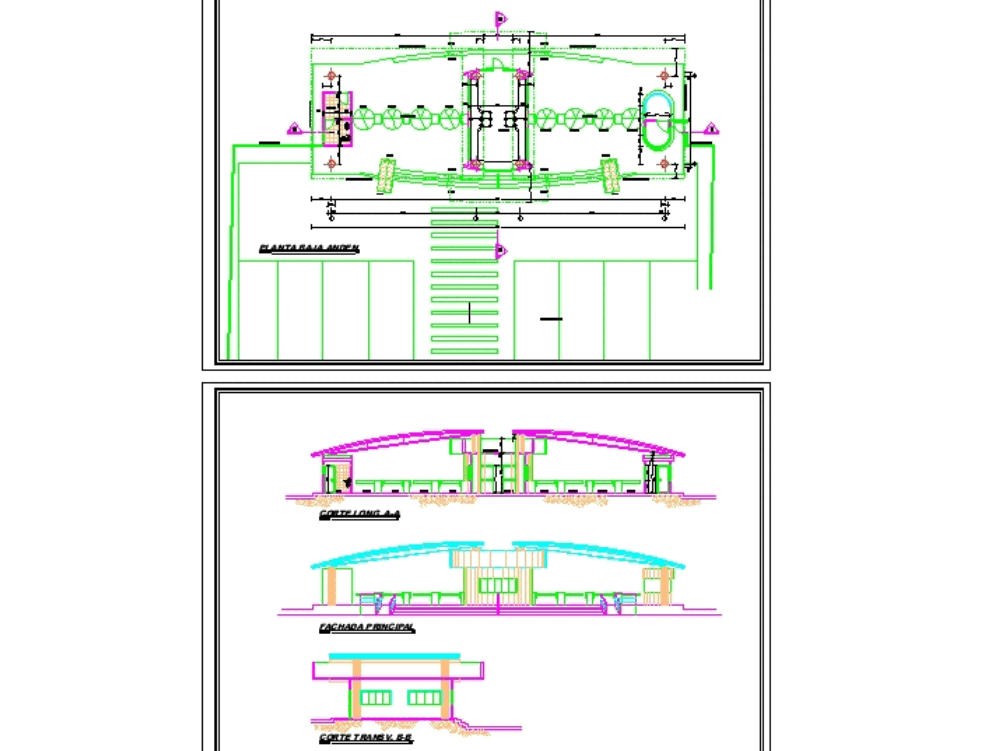 Industrial company in AutoCAD | CAD download (177.62 KB) | Bibliocad