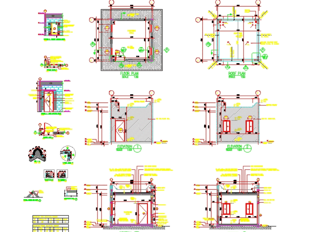 Plano de almacen utilitario - elevacion (1.01 MB) | Bibliocad