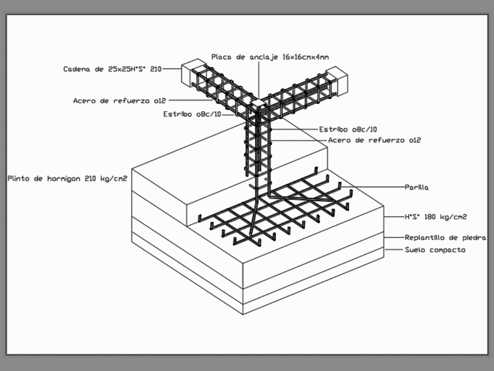 Perspectiva plinto . en AutoCAD | Descargar CAD (784.38 KB) | Bibliocad