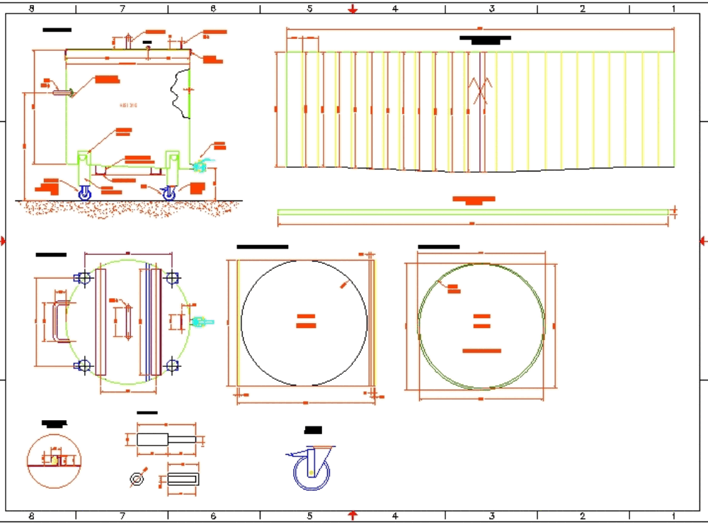 Estanque con fondo . en AutoCAD | Descargar CAD (114.93 KB) | Bibliocad