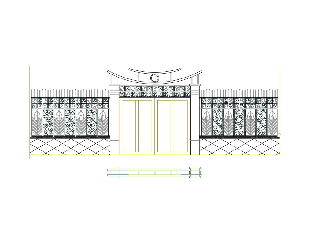 Exterior Doors In Autocad Download Cad Free 2064 Kb Bibliocad