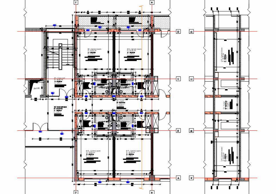 Hotel room in AutoCAD | Download CAD free (538.71 KB) | Bibliocad