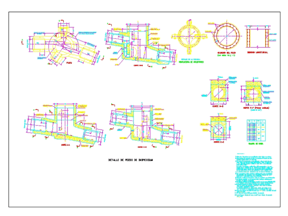 Detalle constructivo pozos de inspeccion (453.47 KB) | Bibliocad