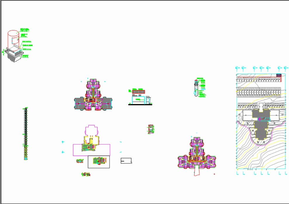 Waste disposal in AutoCAD | CAD download (2.64 MB) | Bibliocad