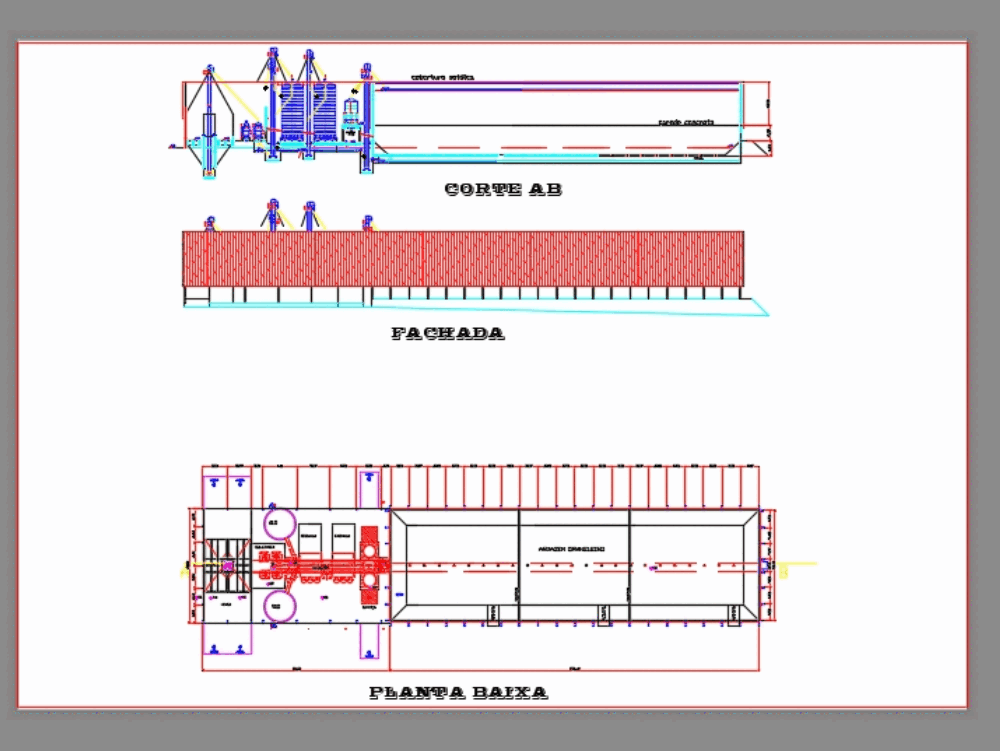 Armazém A Granel Em Autocad Baixar Cad Grátis 213 17 Kb Bibliocad