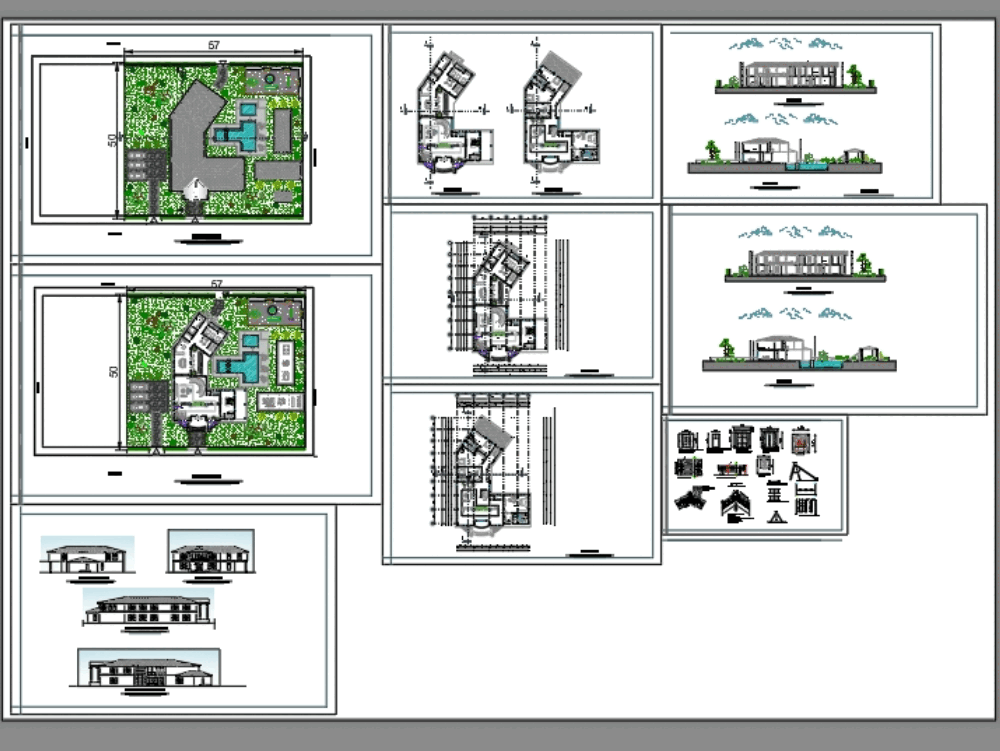 Lieu d'habitation dans AutoCAD | Téléchargement CAD (2.27 MB) | Bibliocad