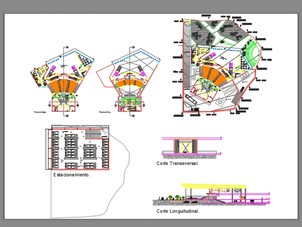 Auditorio Y Centro Cultural En Autocad Cad Mb Bibliocad The Best Porn