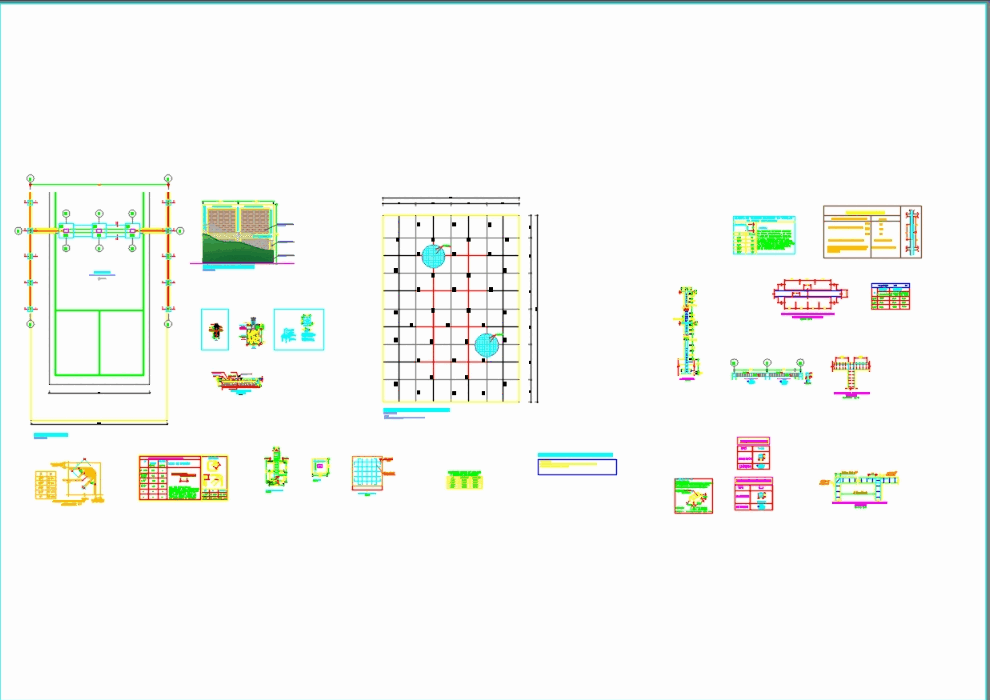 Plano estructural - cancha de frontón (663.41 KB) | Bibliocad