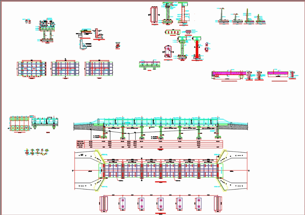 Bridge in AutoCAD | CAD download (457.86 KB) | Bibliocad