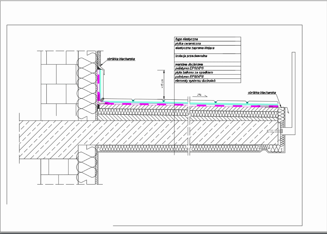 Hydro insulation balcony in AutoCAD | Download CAD free (62.27 KB ...