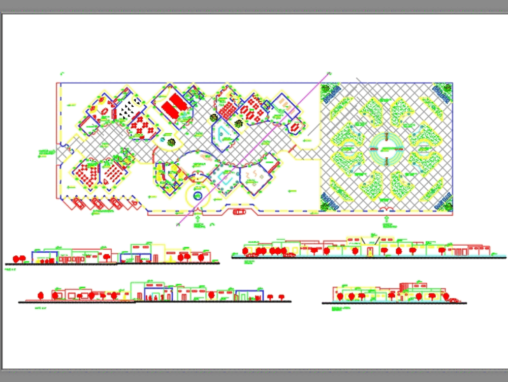 Centro Cultural En Autocad Descargar Cad 1 31 Mb Bibliocad