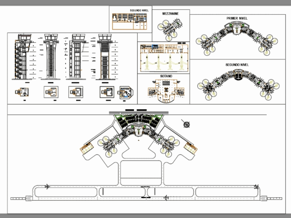Airport in AutoCAD | CAD download (7.08 MB) | Bibliocad