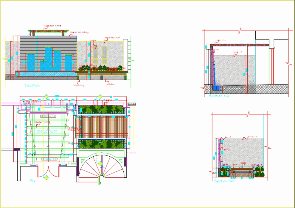 Fountain in AutoCAD | Download CAD free (724.97 KB) | Bibliocad