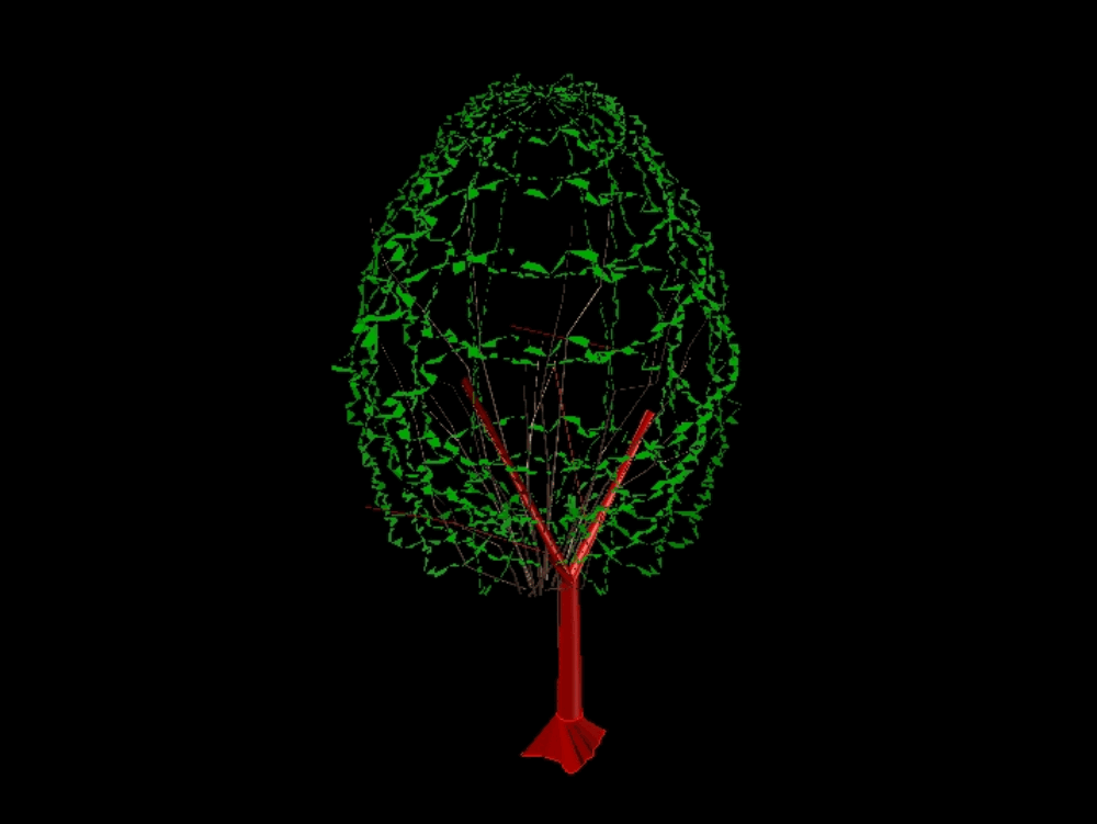 3d trees in AutoCAD | CAD download (1.21 MB) | Bibliocad