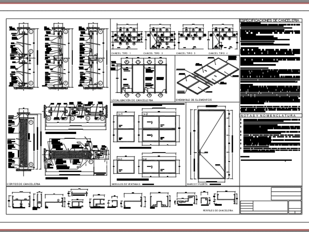 Canceleria inifed em AutoCAD | Baixar CAD (8.39 MB) | Bibliocad