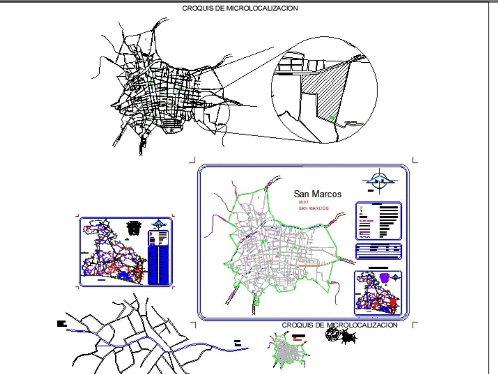 Plano del municipio de san marcos - con localidades (4.85 MB) | Bibliocad