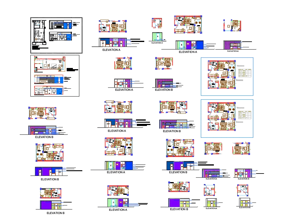Interior department plans in AutoCAD | Download CAD free (447 KB ...