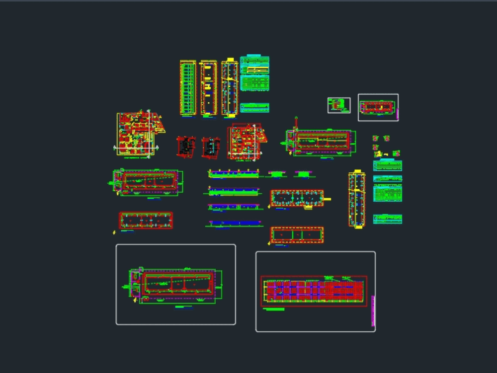 University classrooms in AutoCAD | CAD download (1.29 MB) | Bibliocad