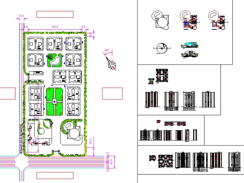 Whole Group Housing In AutoCAD Download CAD Free 4 18 MB Bibliocad