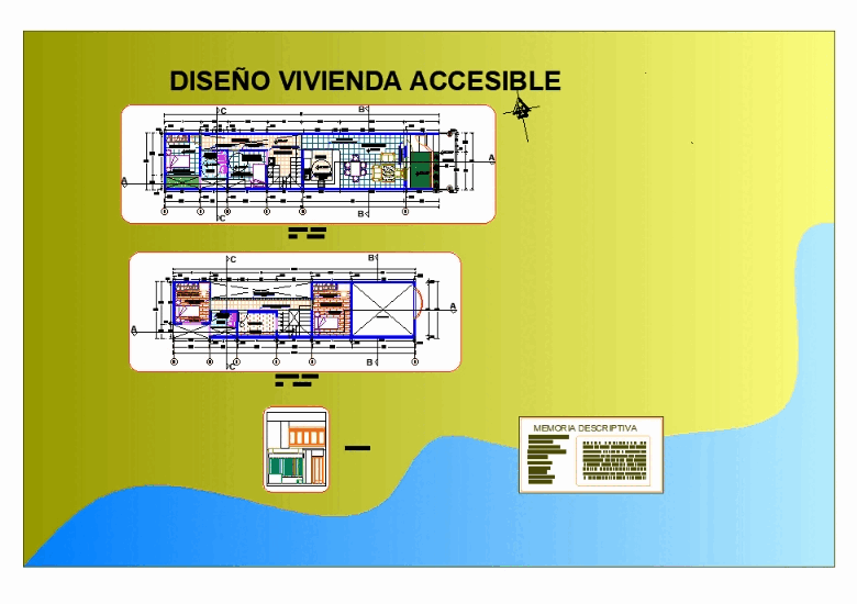 Narrow house - 4.53x22 in AutoCAD | Download CAD free (979.78 KB ...