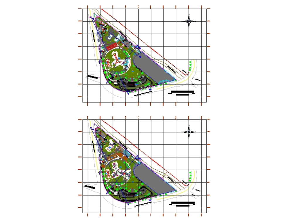Recreational park in AutoCAD | Download CAD free (2.78 MB) | Bibliocad