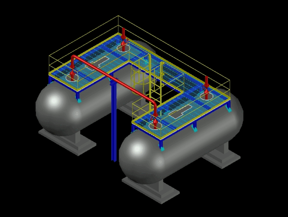 Plataforma area filtros en AutoCAD | Descargar CAD (634.11 KB) | Bibliocad