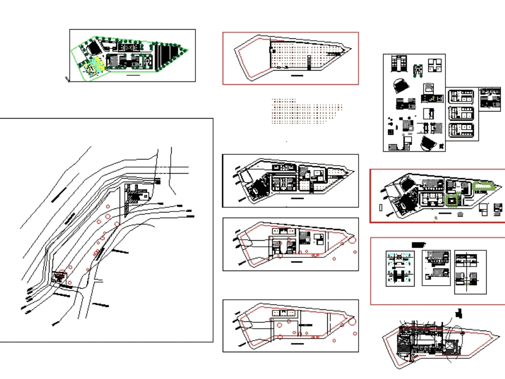 Centro cultural en AutoCAD | Descargar CAD gratis (2.51 MB) | Bibliocad