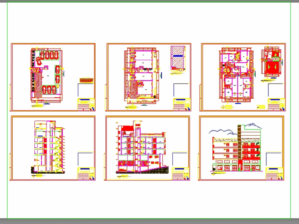 Edificio en AutoCAD | Descargar CAD (7.29 MB) | Bibliocad