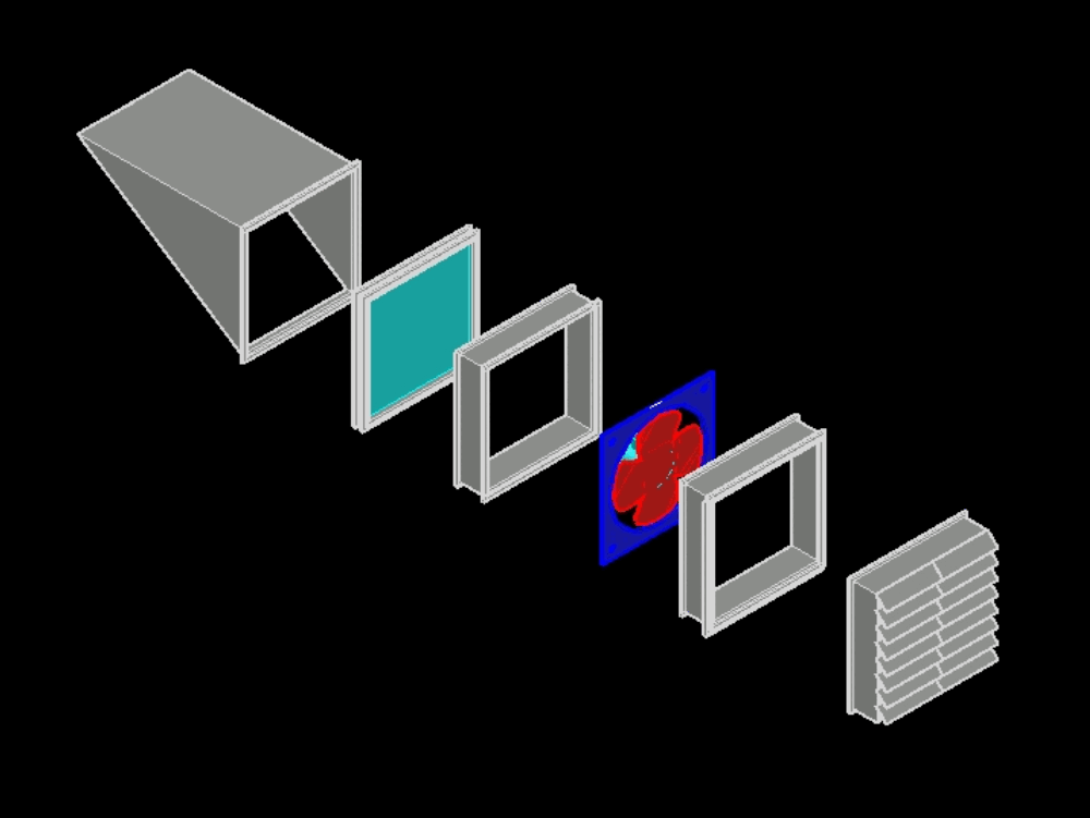 Extractor axial en AutoCAD | Descargar CAD gratis (158.03 KB) | Bibliocad